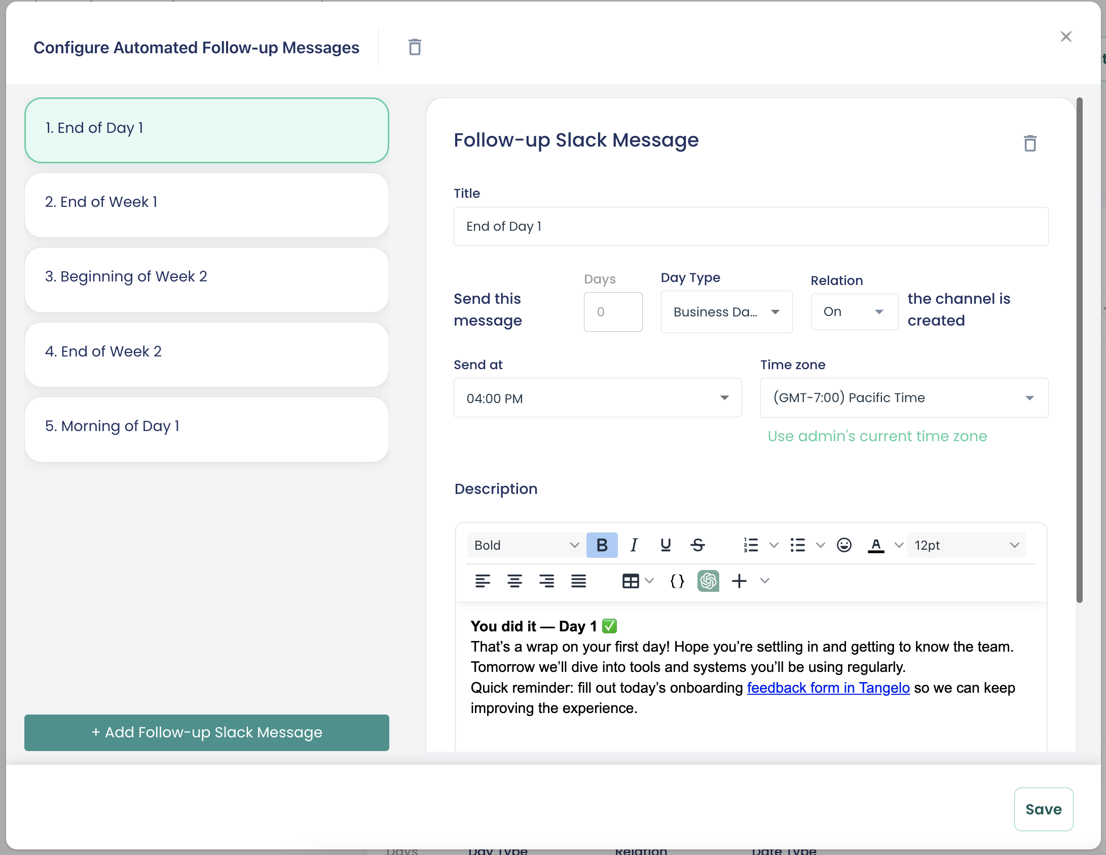 Slack - Create a Slack Channel and Send Slack Messages – Tangelo