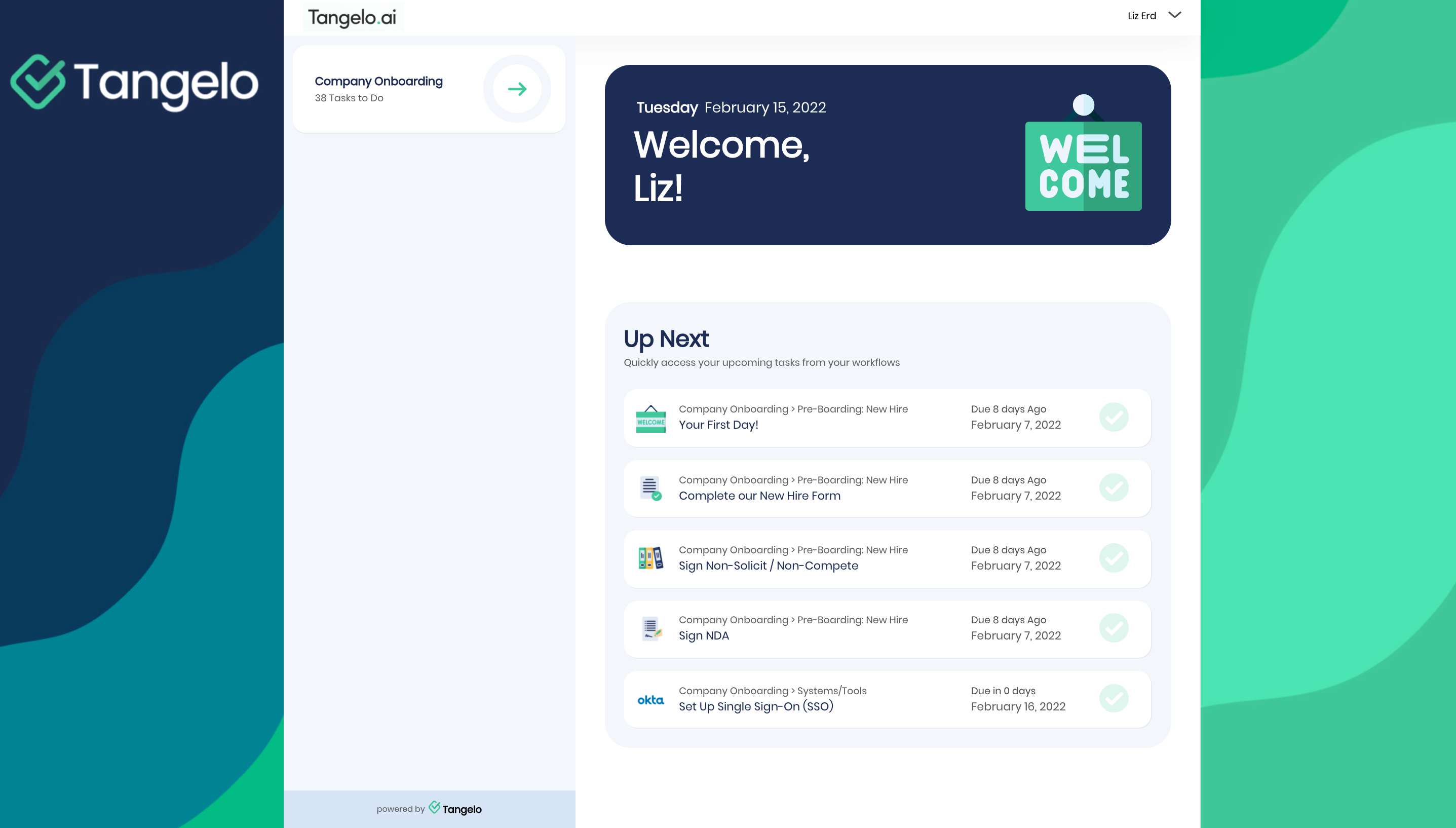 Employee App Experience – Tangelo